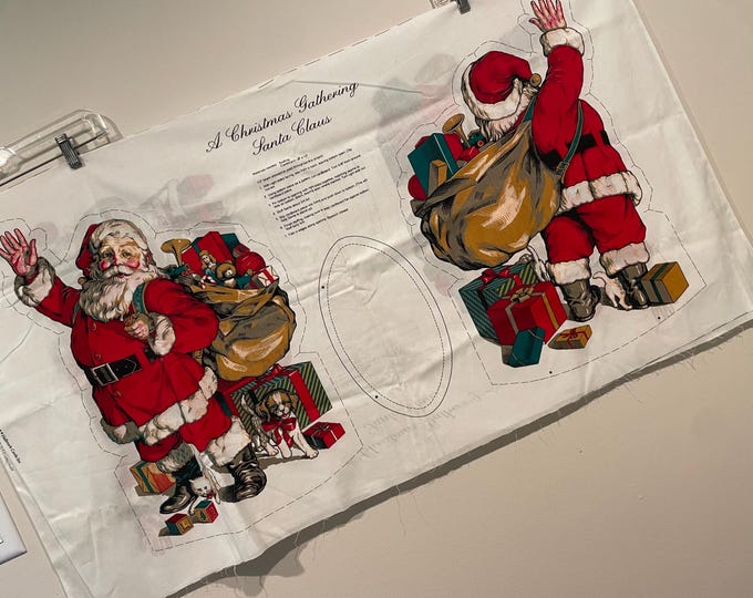 Vintage Victorian Father Christmas Santa Claus 21" Stuffed Decor Craft ...
