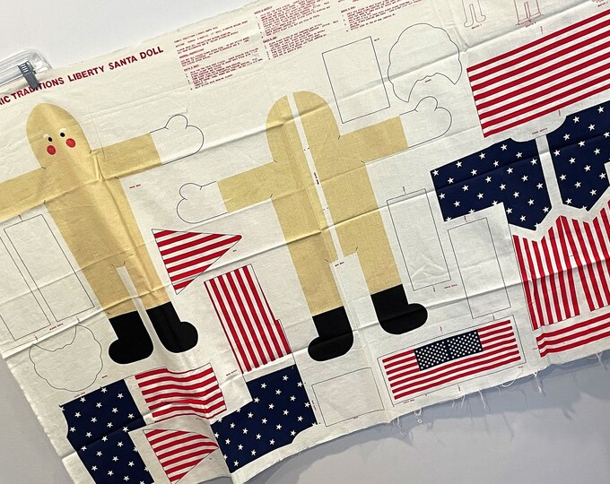 Vintage American Flag Liberty Santa Doll American Flag Patriotic Outfit ...