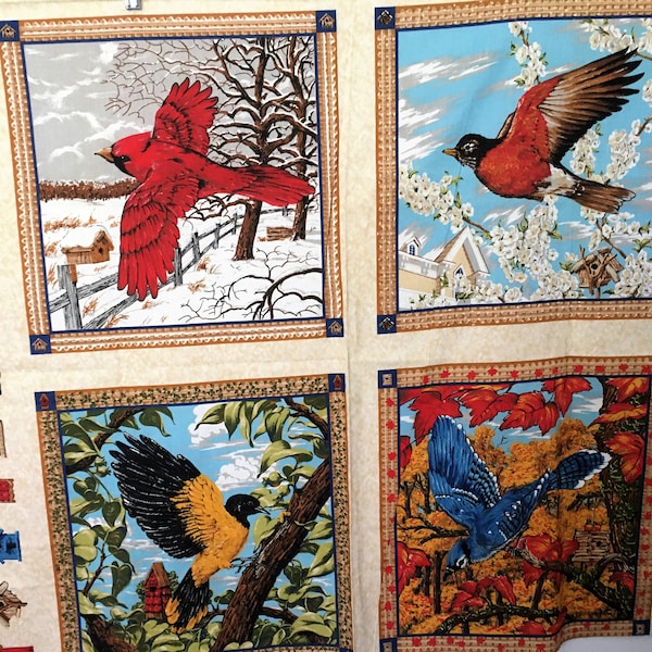 Winter Cardinals Quilt Fabric - Etsy