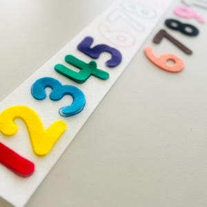 Montessori Felt Numbers 1-10 Learning Kit • Preschool Counting & Number ...