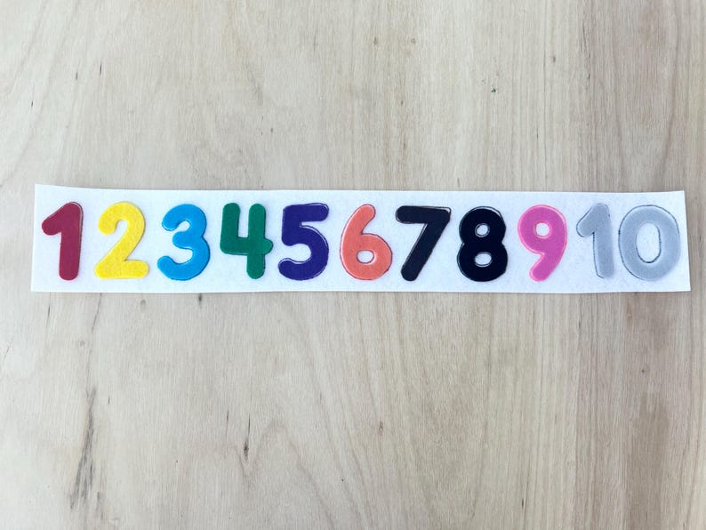 Montessori Felt Numbers 1-10 Learning Kit • Preschool Counting & Number ...