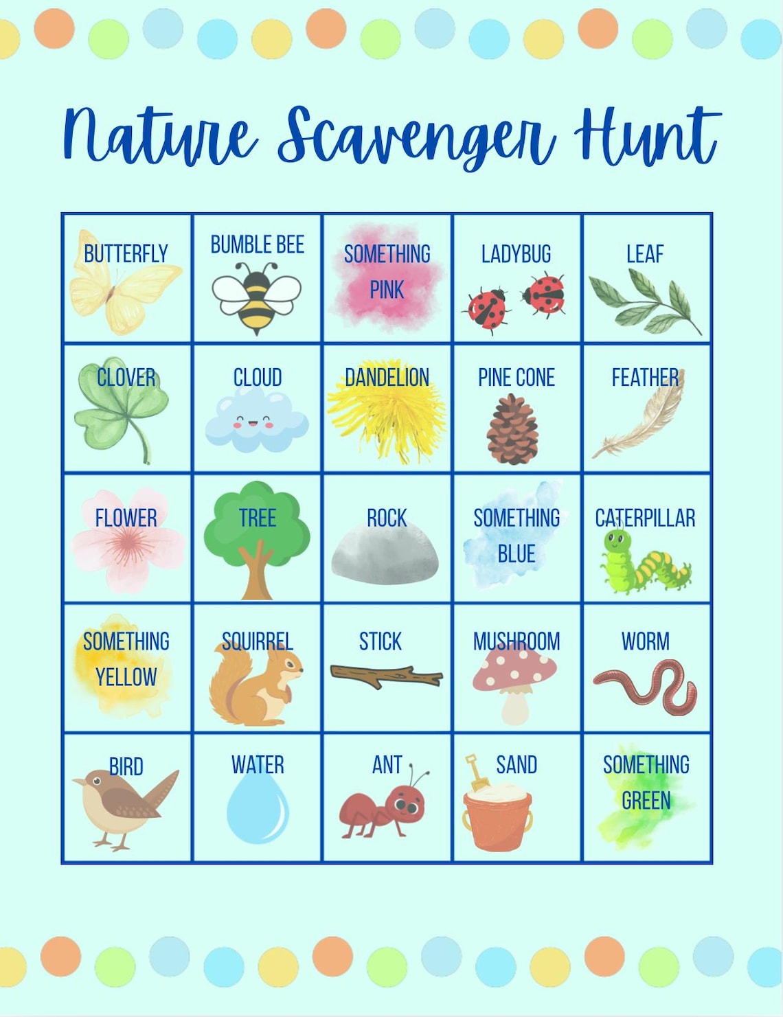 Summer Bingo, Scavenger Hunt, & Eye Spy Bundle 3pack - Etsy Canada