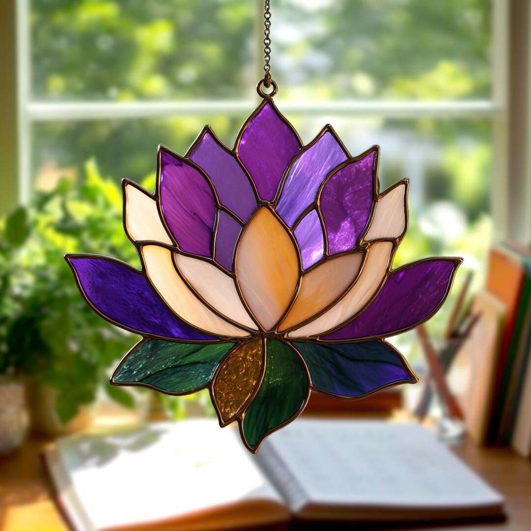Mardi Gras Magnolia Suncatcher, Mardi Gras Acrylic Window Hangings ...