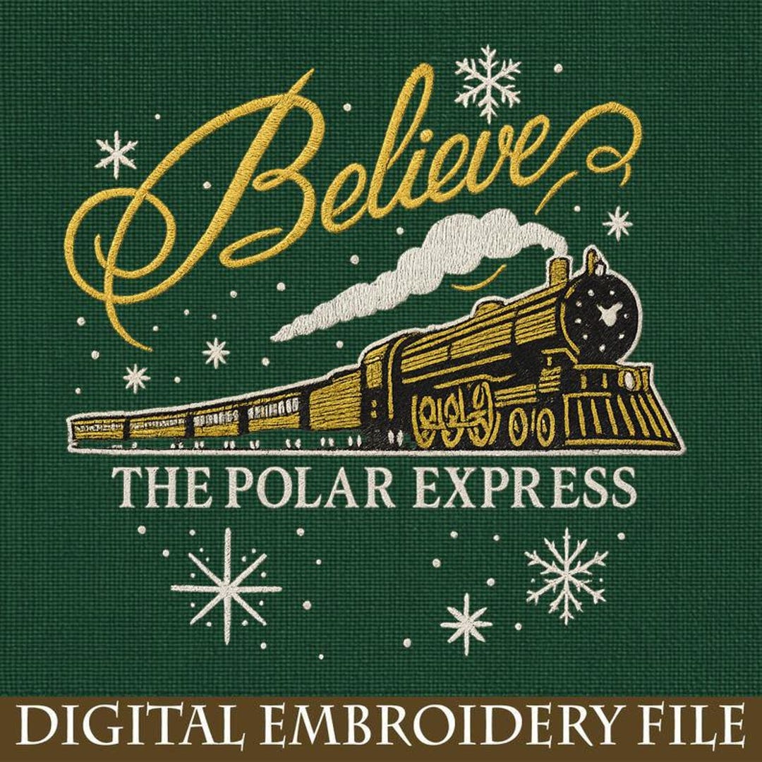 Christmas Believe Machine Embroidery Designs, the Polar Express ...
