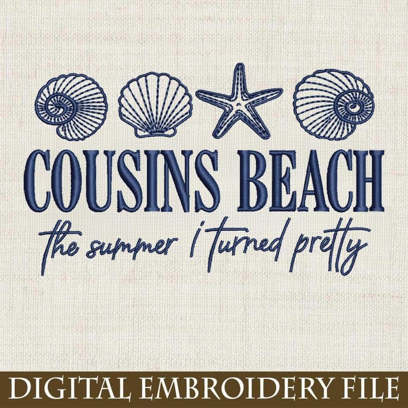 Cousins Beach Embroidered Design, Team Conrad, the Summer I Turned ...
