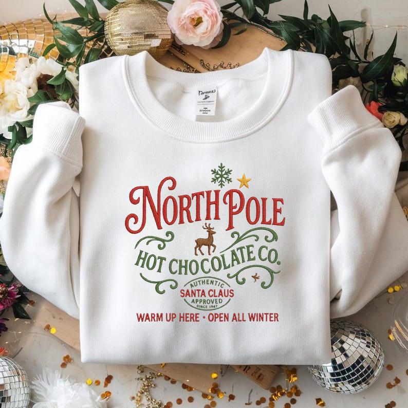North Pole Hot Chocolate Embroidery Design, Christmas Machine ...