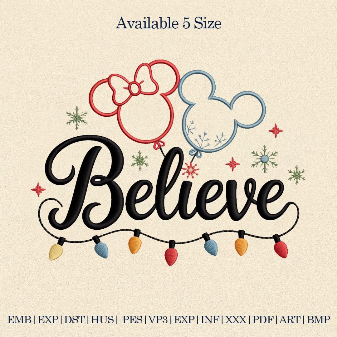 Disney Believe Embroidery Designs, Believe Embroidery, Believe Machine ...