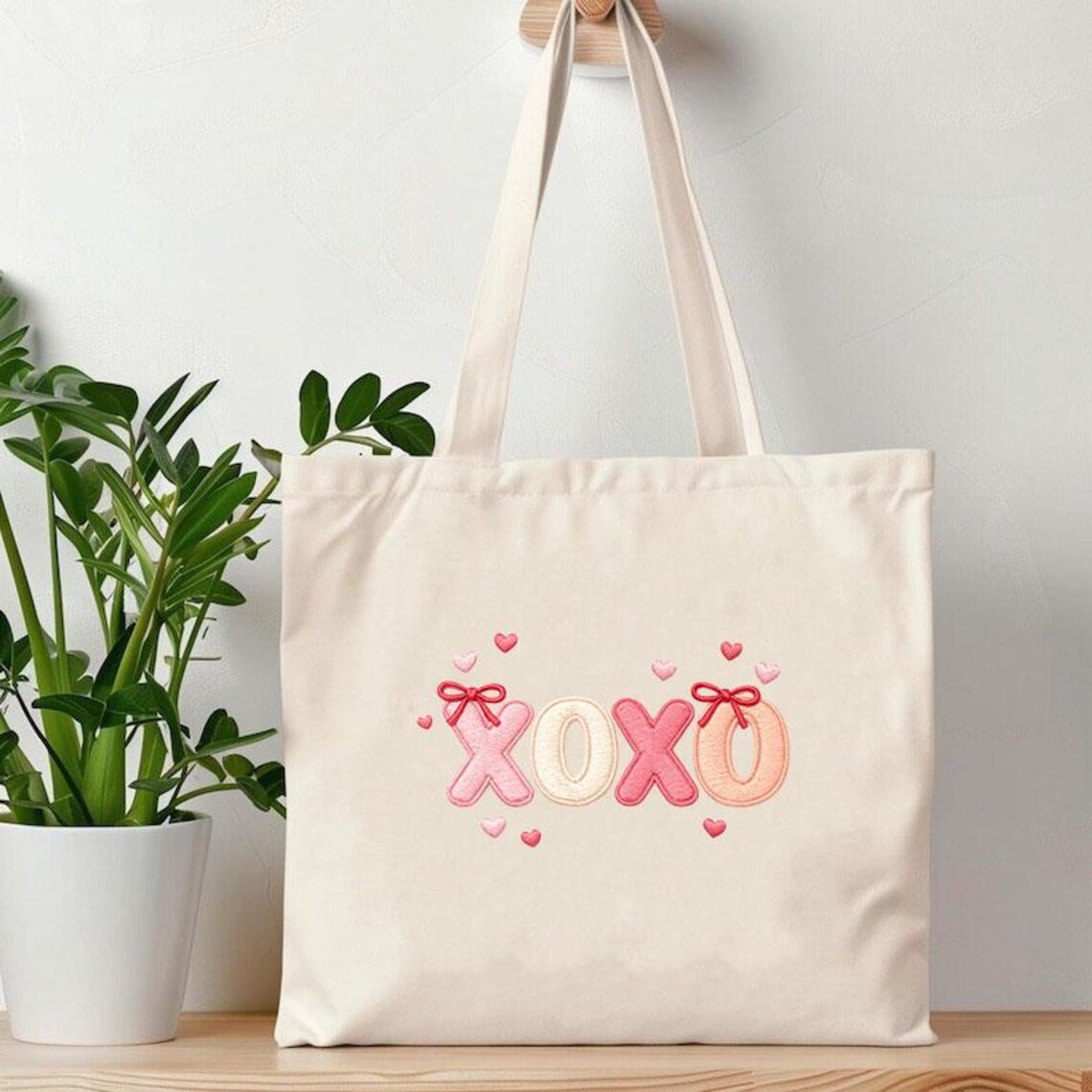 Red XOXO Bow Applique Embroidery Designs, Valentines XOXO Embroidery ...