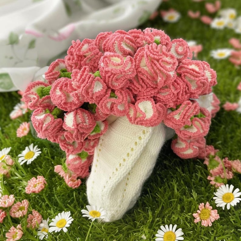 Crochet Flower Bouquet Blanket Pattern | Sunflower, Rose, Lily ...