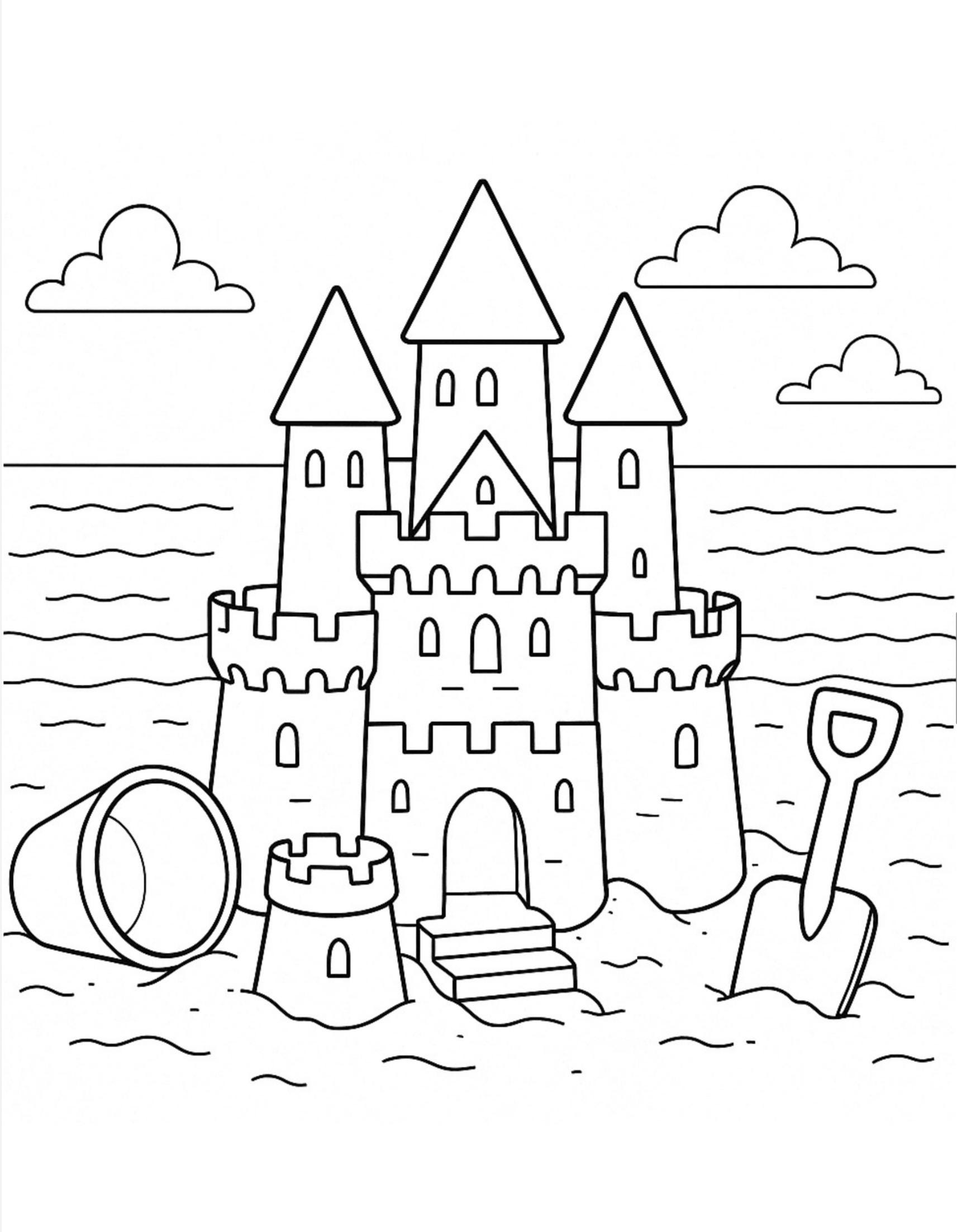 Kids Summer Coloring Book — Beach Day Activities - Etsy