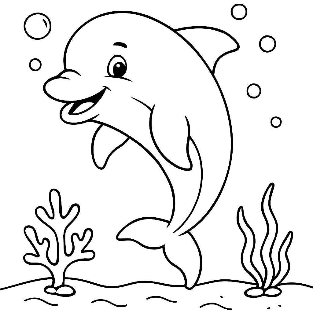 Kids Summer Underwater Animal Coloring Book for Kids — Ocean Creatures ...