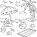Kids Summer Coloring Book — Beach Day Activities - Etsy