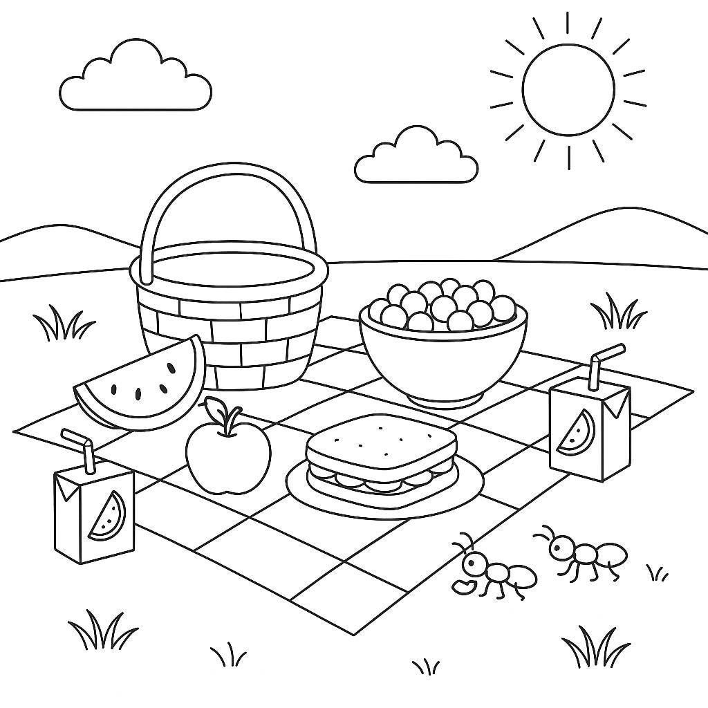 Kids Summer Coloring Book — Fun Day at the Park - Etsy