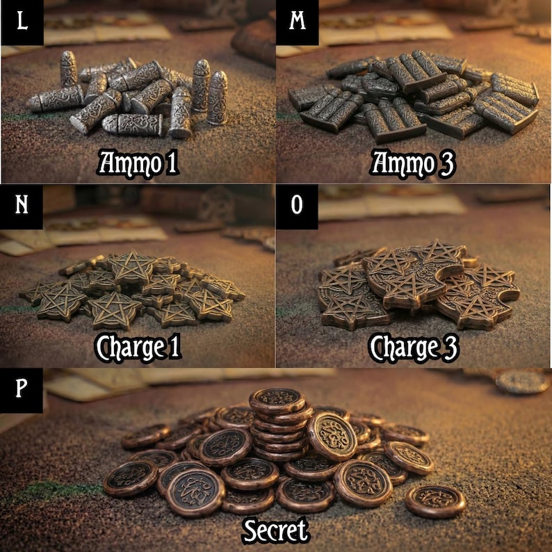 Arkham Horror LCG Tokens Metal Upgrade Set Heavy LCG Accessories ...