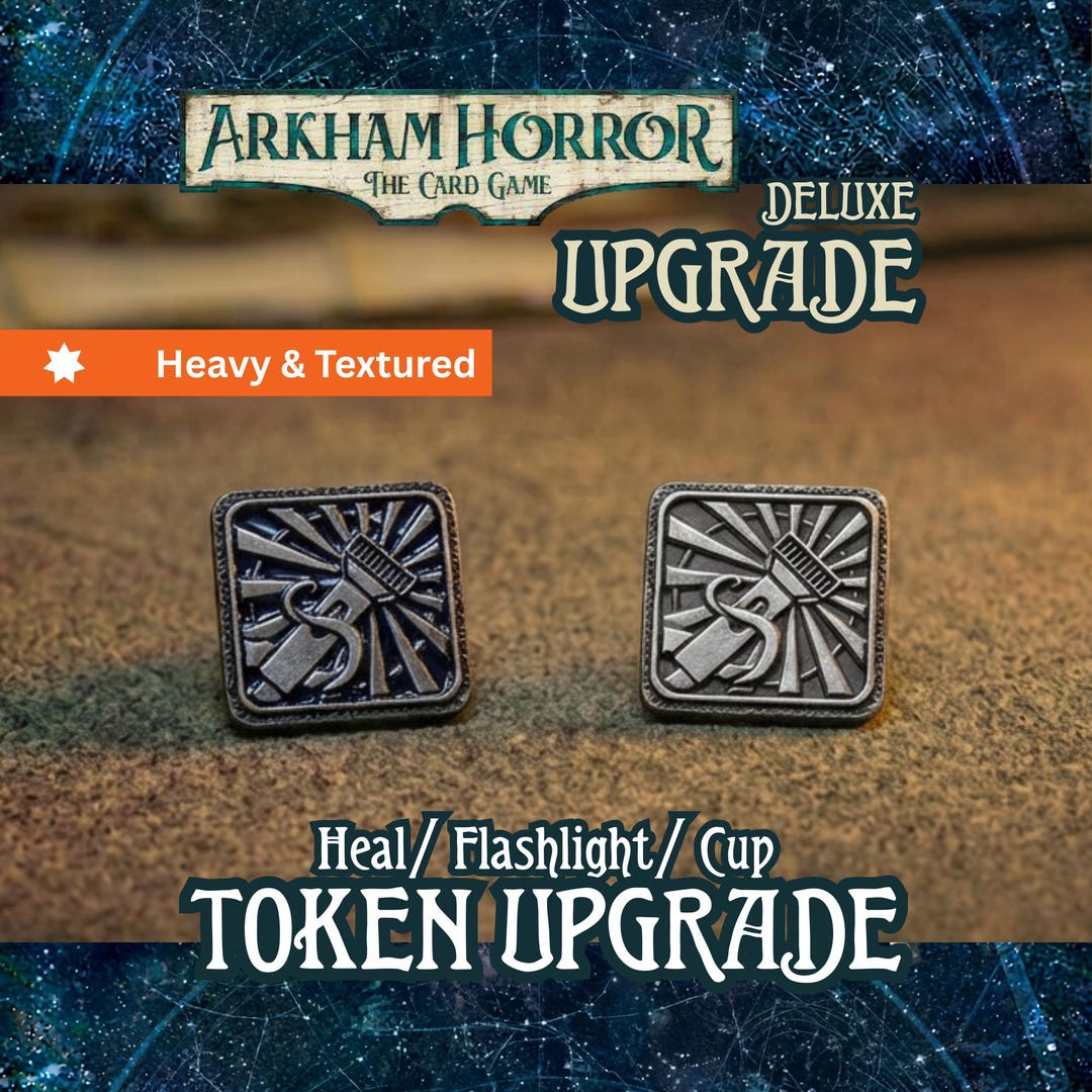 Arkham Horror LCG Tokens Upgrade Deluxe Metal Heal Flashlight Cup ...