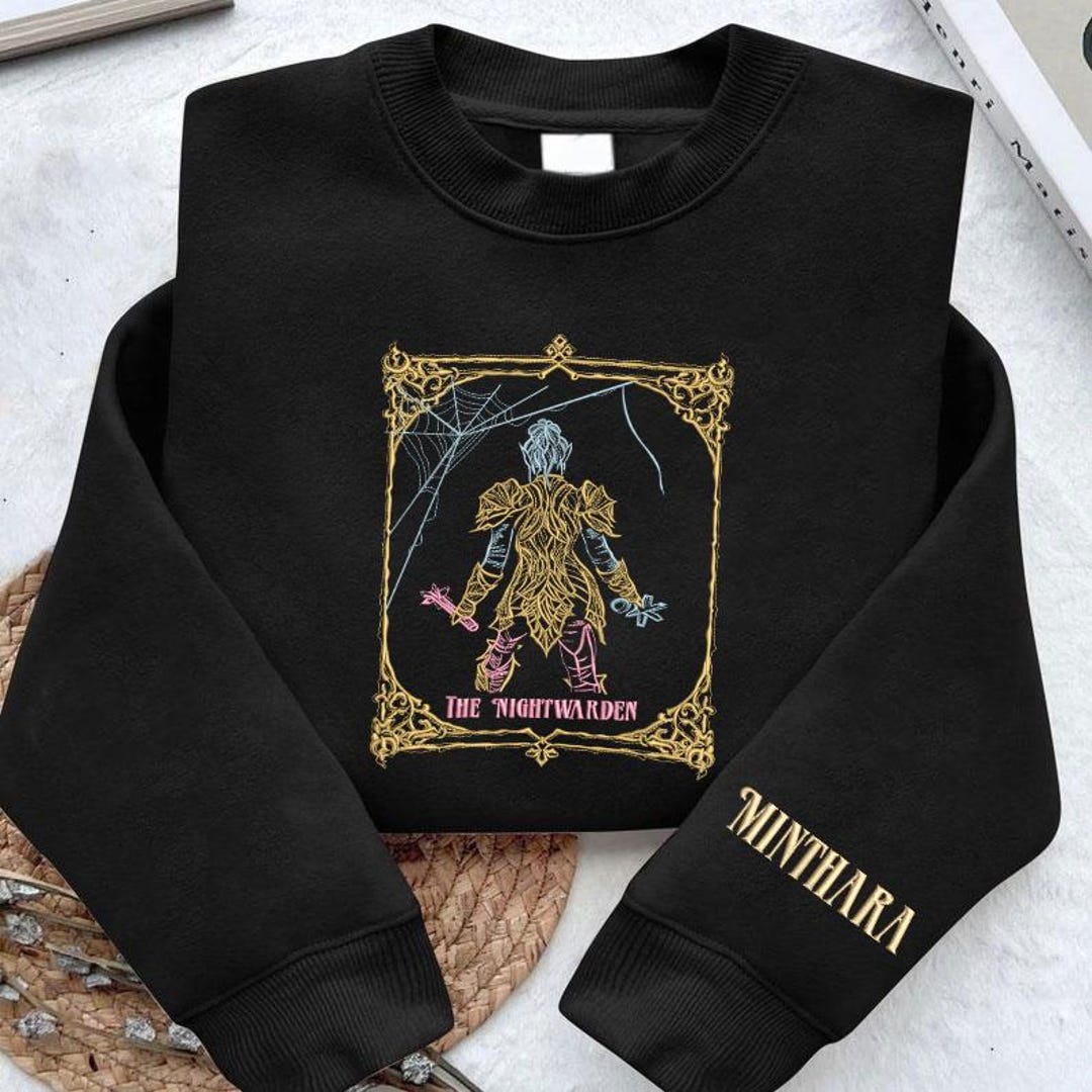 Minthara Bg3 Embroidered Sweatshirt and Hoodie, Baldur's Gate 3 ...