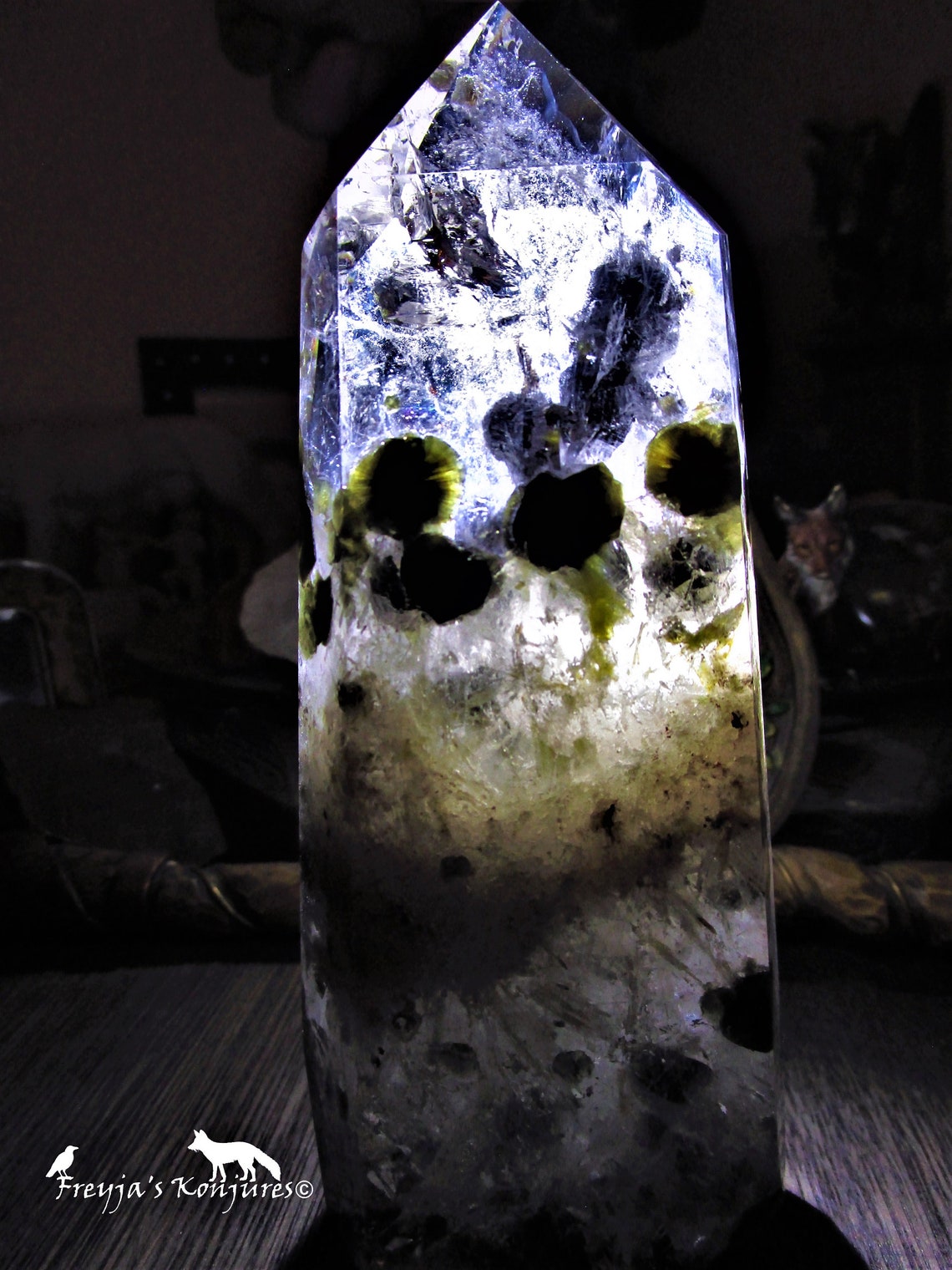 Giant Pink and White Rutile With Translucent Green Mica Quartz | Etsy