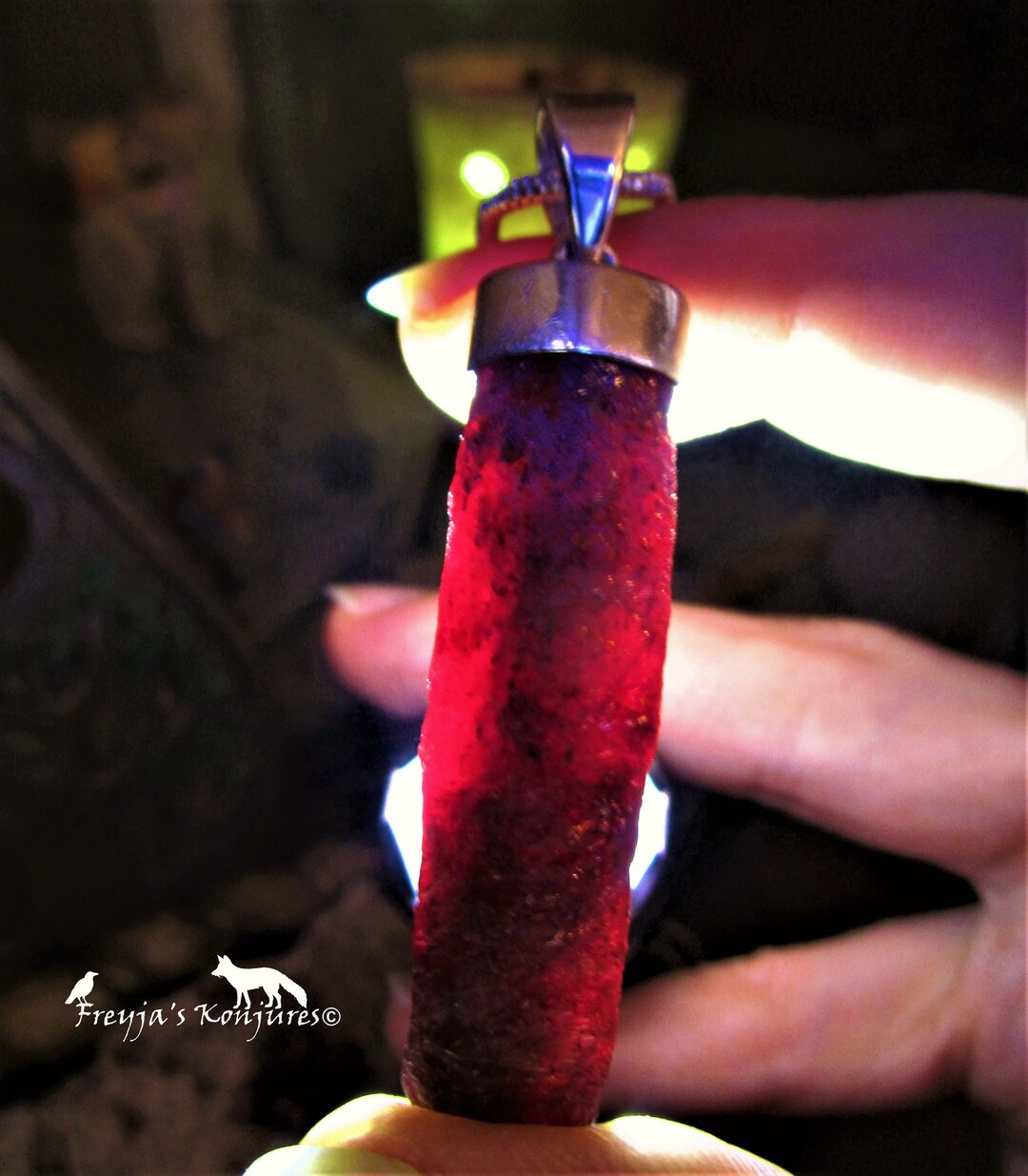 Huge Terminated Translucent Red Raspberry Ruby Statement Pendant the ...