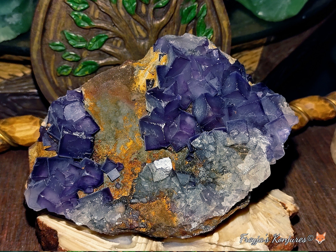Large A+++ Quality Violet Cubed Fluorite Display Specimen - "jewel of ...