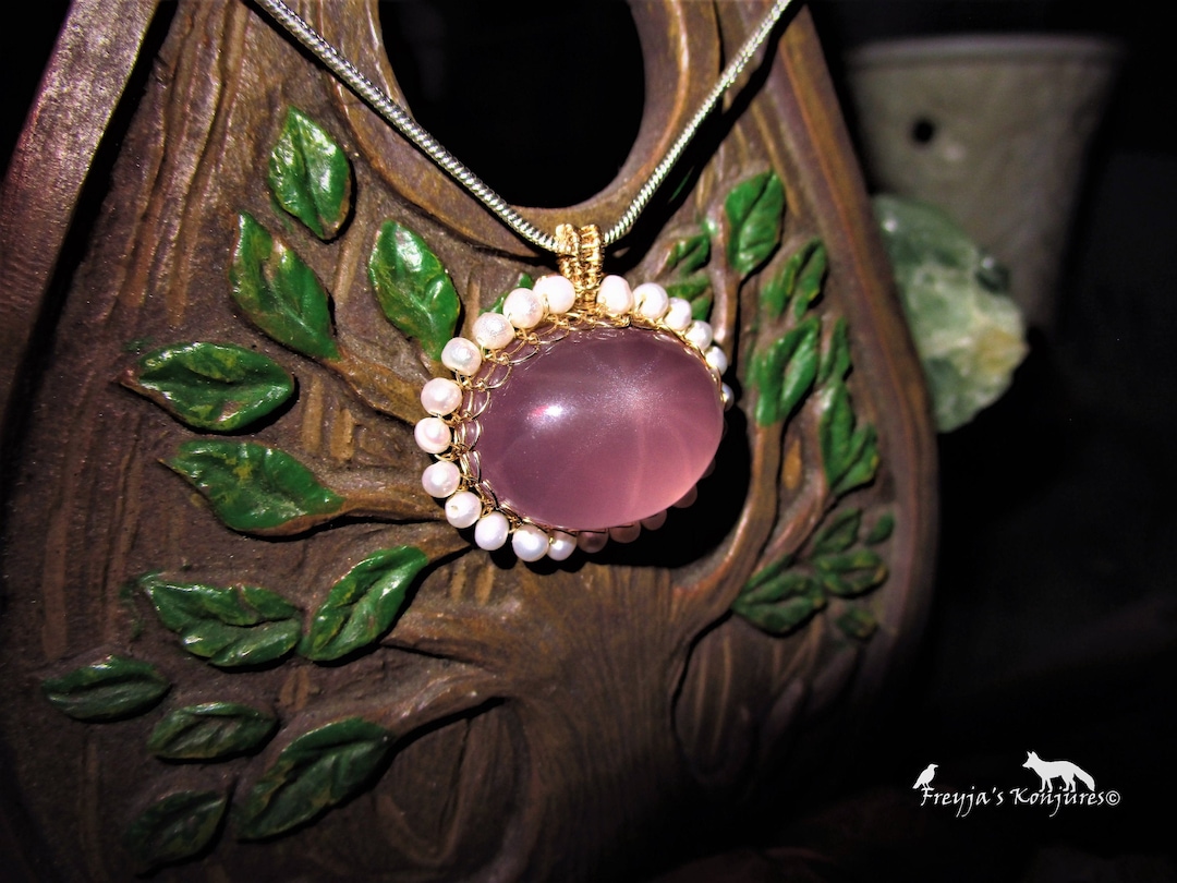 Rare 12 Ray and 6 Ray Star Rose Quartz 14k Gold Filled Wire Wrap ...