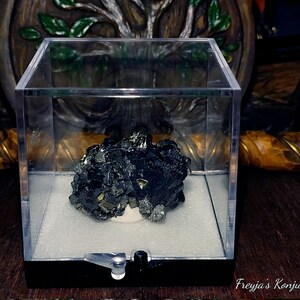 Cassiterite With Pyrite in Labeled Display Box - (display Collectible ...