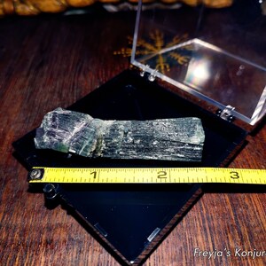 Brazil Indicolite Purple Core Tourmaline in Labeled Display Box display ...