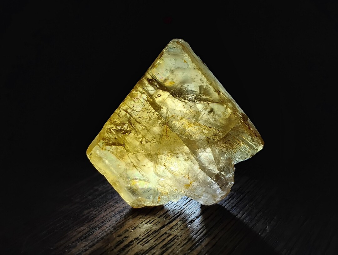 Raw Triangular Point Golden Honey Calcite Display Specimen - "jewel of ...