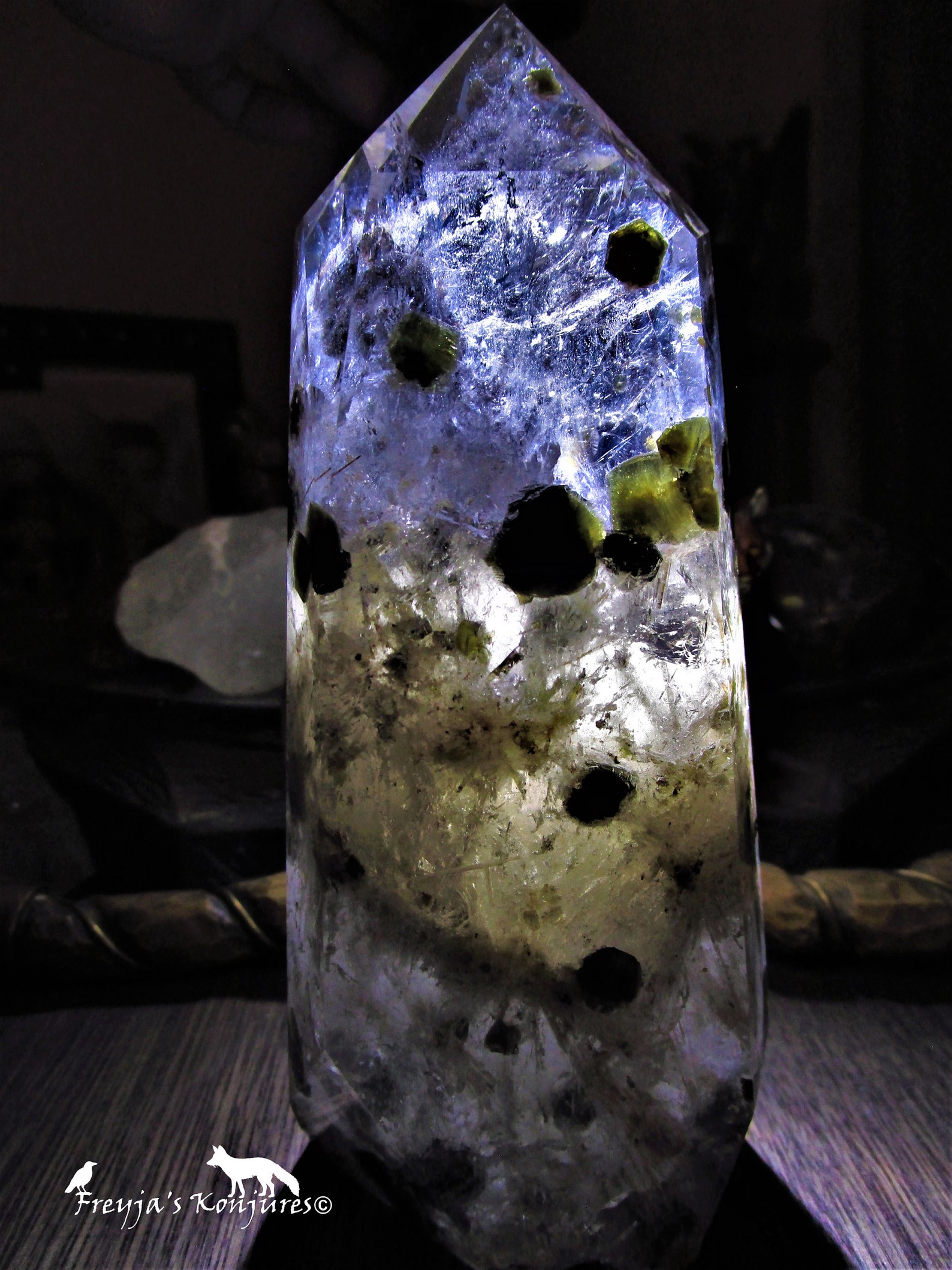 Giant Pink and White Rutile With Translucent Green Mica Quartz | Etsy