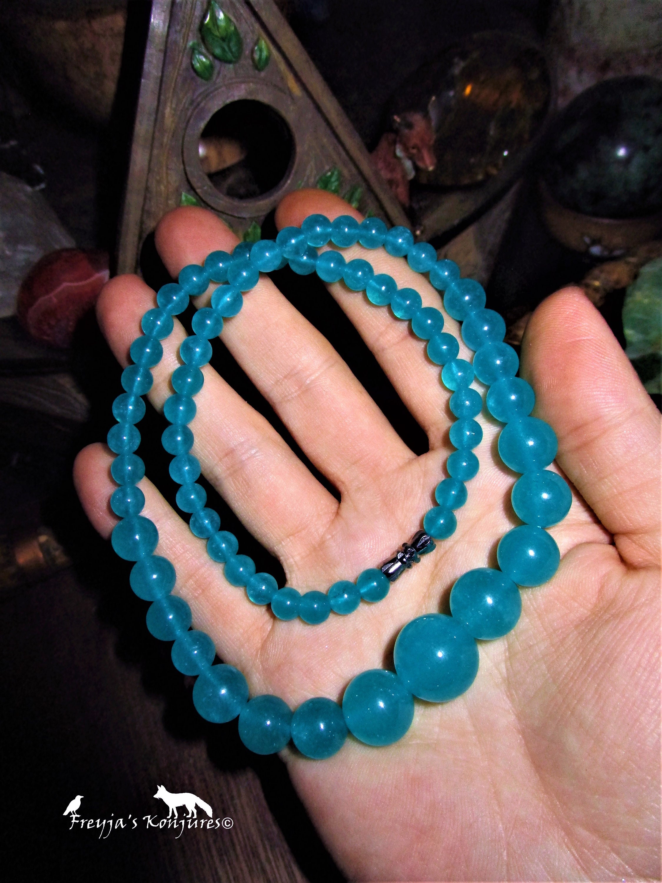 Vivid Gem Grade Blue Amazonite Bead Necklace | Etsy