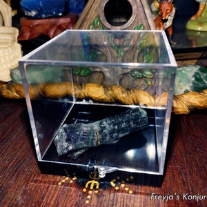 Brazil Indicolite Purple Core Tourmaline in Labeled Display Box display ...