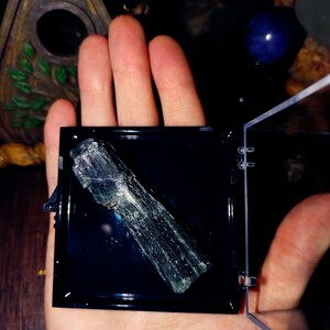 Brazil Indicolite Purple Core Tourmaline in Labeled Display Box display ...