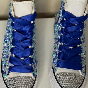 Adult Pearl and Rhinestone Converse - Boutique Me by Dee - Etsy