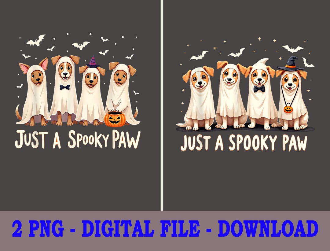 Ghost With Dogs Png, Halloween Dog Png, Cute Dog Lover Png, Halloween ...