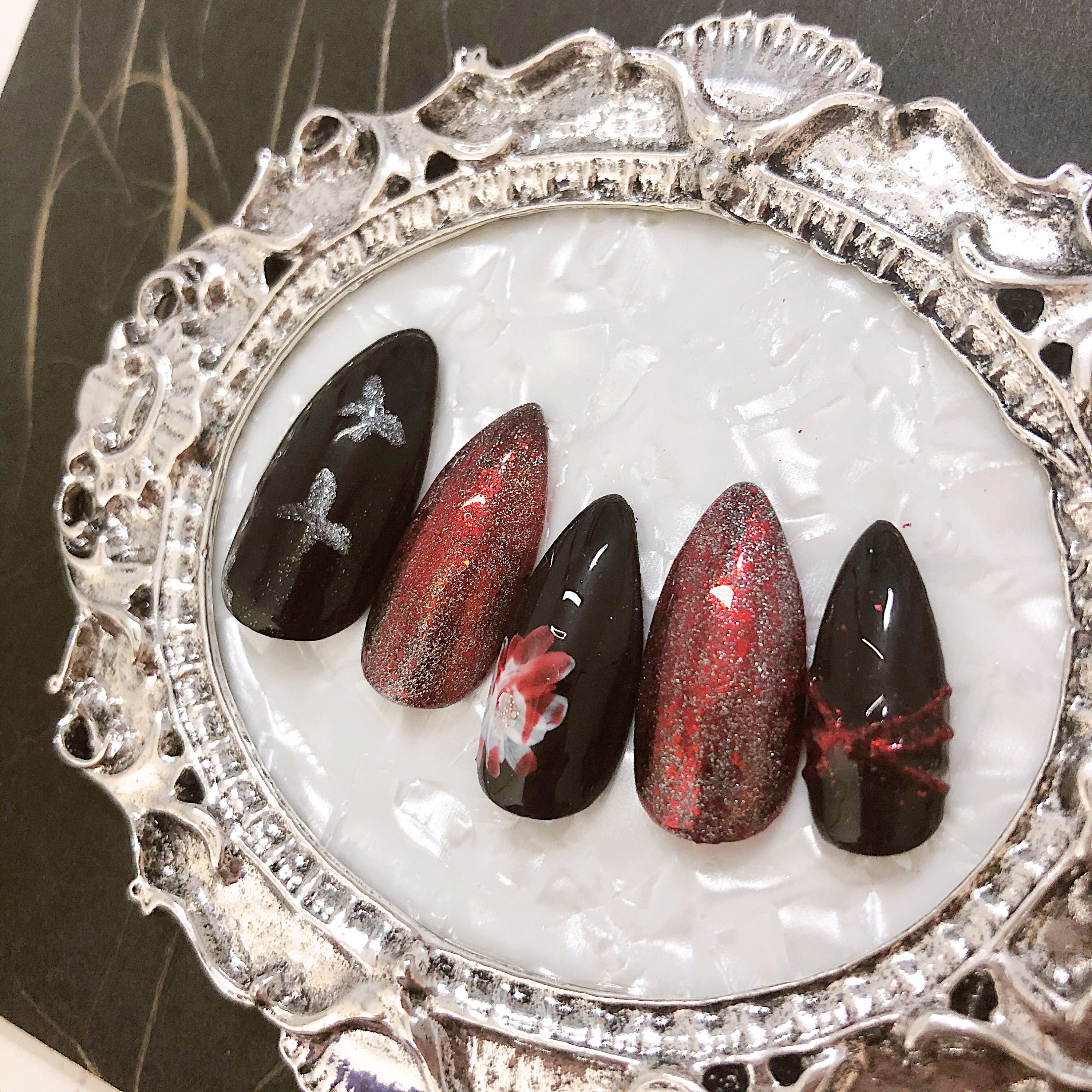 TGCF Hua Cheng Inspired Press on Nails | Custom Made | Heaven Official ...
