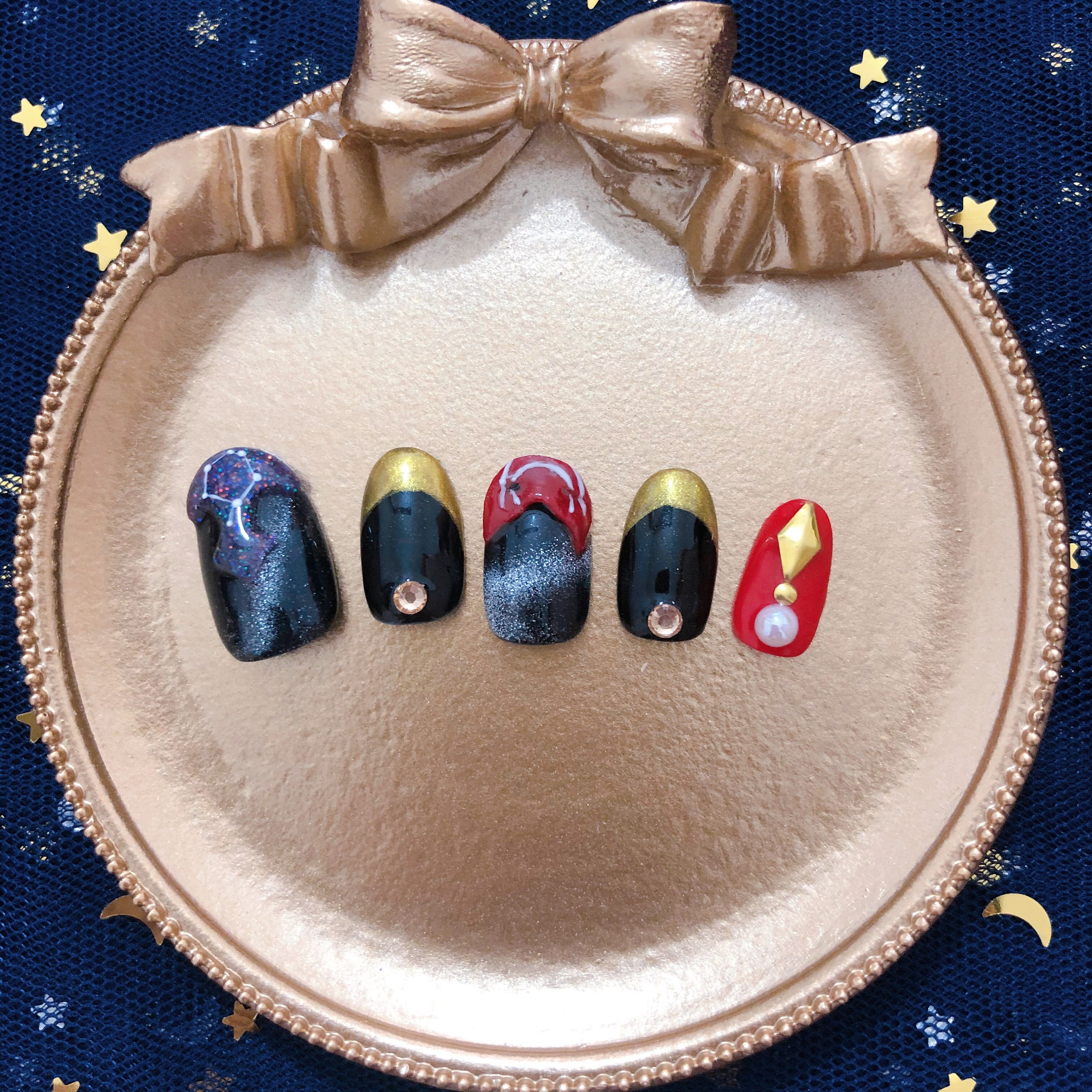 Jewelry & Beauty Final fantasy XIV ita nails gamer geek girl fake nails ...