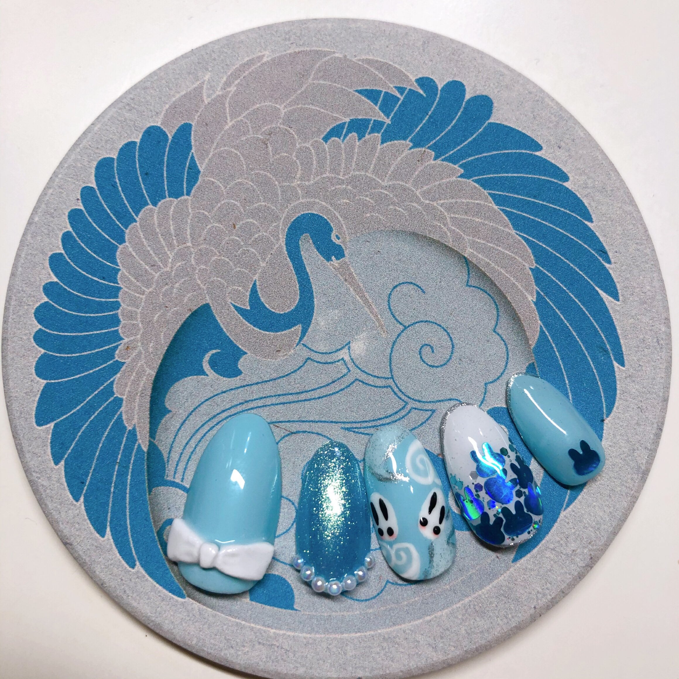 MDZS Inspired Custom Press on Nails lan Wangji Version Ita Nails Anime ...