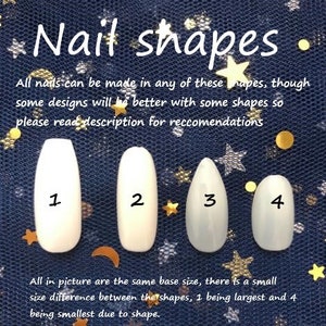 FFXIV Emet Selch Inspired Custom Press on Nails | Fake Nails | Final ...