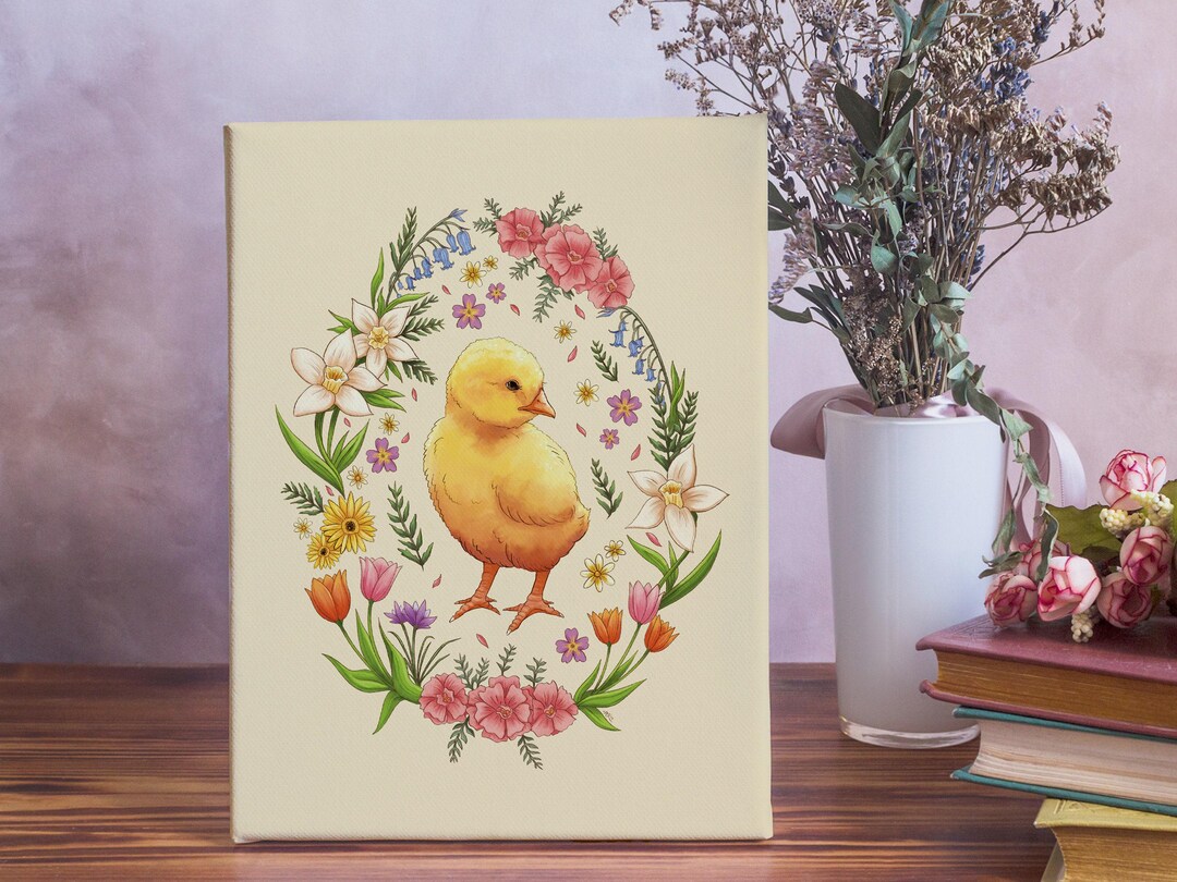 Spring Chick Canvas Print | 8x10 Print | Canvas Gallery Wall Art | Wall ...