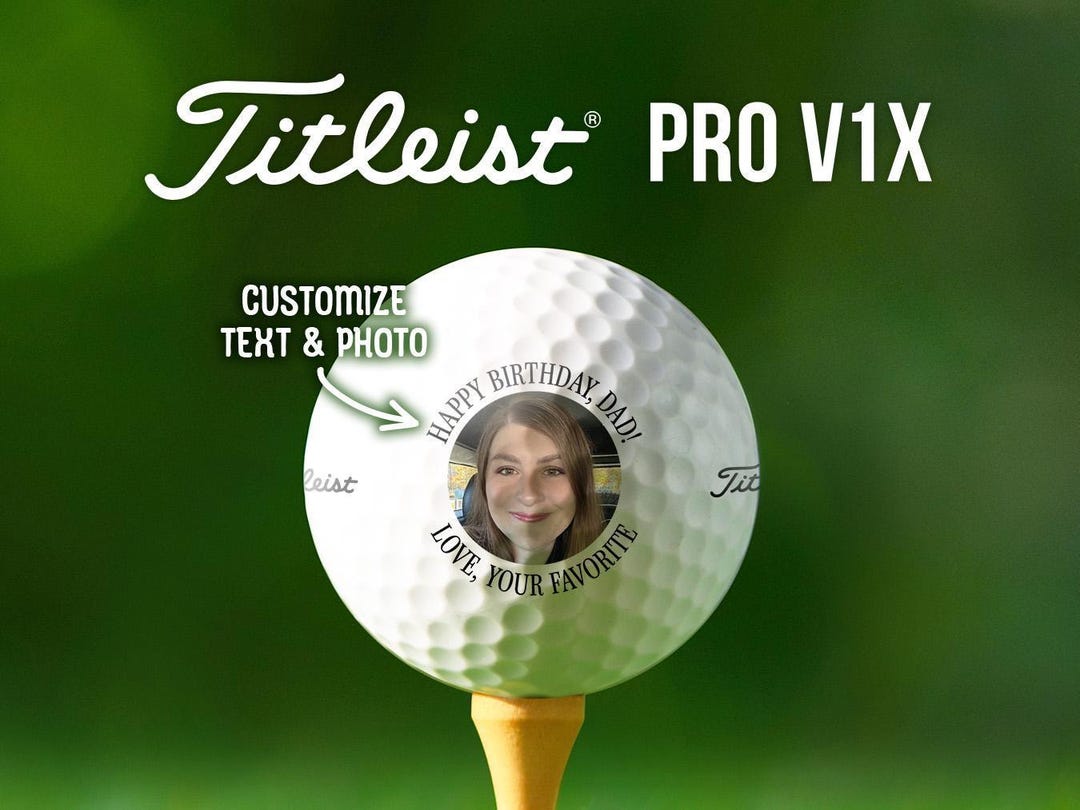 Custom Photo and Text Golf Balls | Personalized Gift | Unique Golf Gift ...