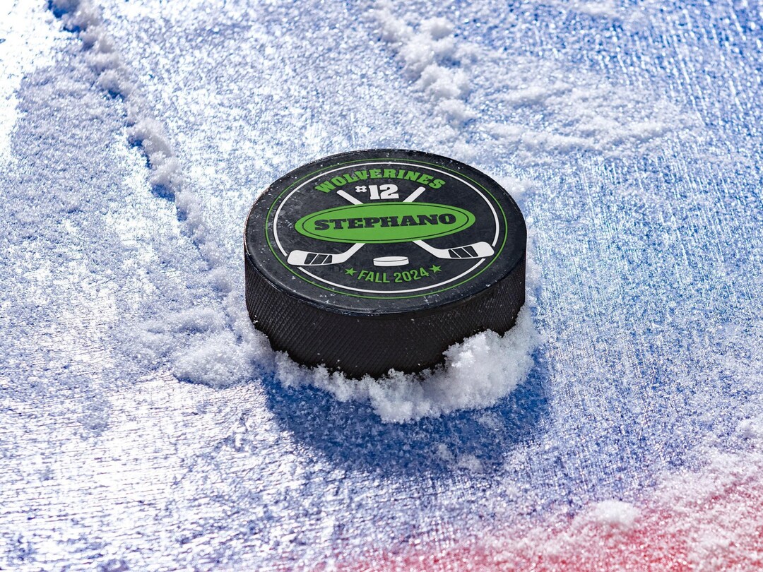 Personalized Name & Team Hockey Puck | Perfect for Sports Fan | Hockey ...