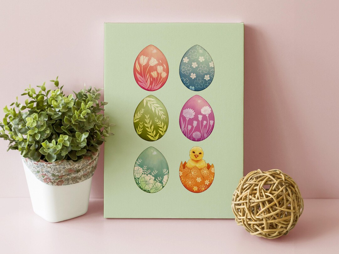 Eggs and Chick Canvas Print | 8x10 Print | Canvas Wall Art | Wall Decor ...
