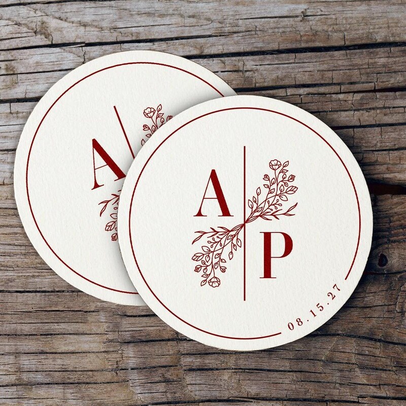 Letter Coaster - Etsy