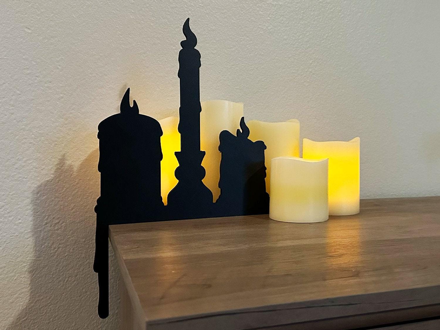Melting Wax Candle Door Frame Topper | Halloween Door Corner Decoration ...