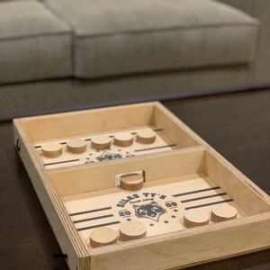 Handcrafted Personalized Puck Sling Shot Game | Fast Sling | Custom ...