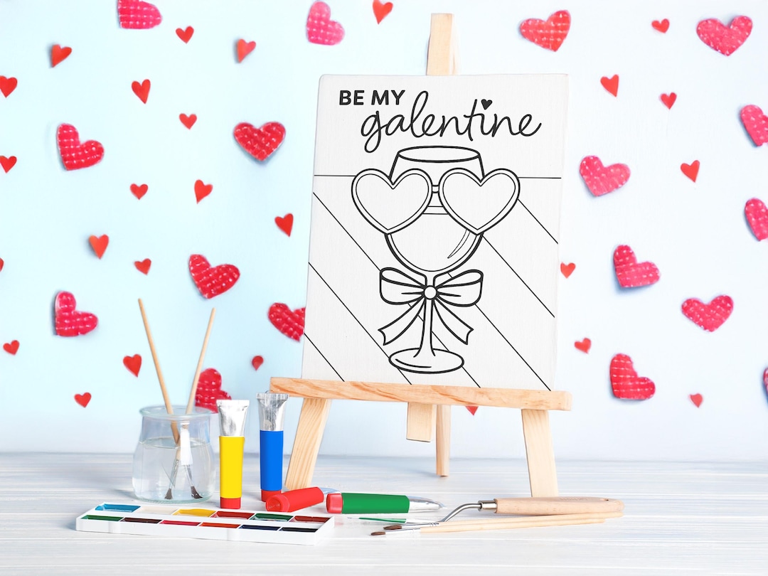 Galentine's Day Paint Your Own Canvas | 8x10 Canvas | Valentine's Day ...