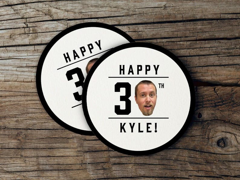 Custom Birthday Coasters | Custom Face Coasters | Custom Photo & Text ...