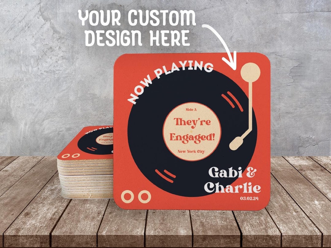 Custom Design Square Paper Coasters | Submit Your Design, Custom ...