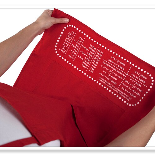 Personalized Apron Cheat Sheet Baking Apron With Upside-down - Etsy