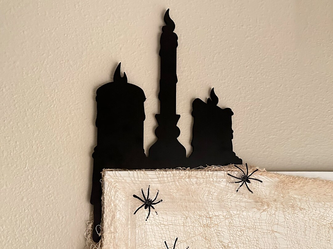 Melting Wax Candle Door Frame Topper Halloween Door Corner Decoration ...
