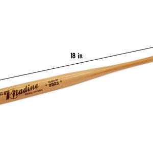 Personalized Player Number & Team Mini Bat | Laser Engraved Bat ...